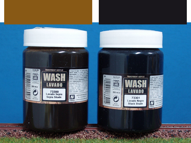 צבע Wash בגוון חום – Sepia Wash – פאר הרכבת