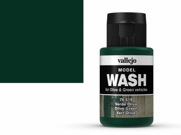 צבע Wash בגוון ירוק זית כהה –Olive Green – פאר הרכבת